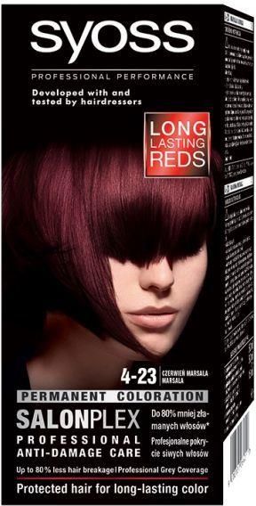 Schwarzkopf Syoss 4-23 Czerwień marsala - Opinie i ceny na Ceneo.pl