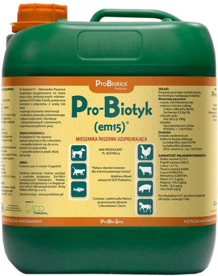 Probiotics Polska Probiotyk (Em15) 5 L - Dla Zwierząt (48) - ceny i opinie - Ceneo.pl