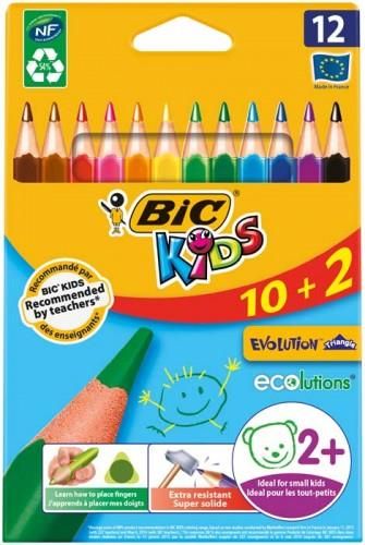 Bic Kredki Evolution Triangle 12Kol - Ceny i opinie - Ceneo.pl