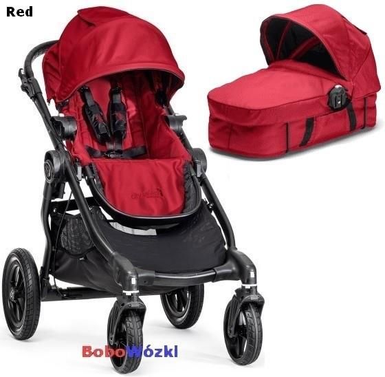 Wózek Baby Jogger City Select Red Głęboko Spacerowy + Fotelik Cybex ...