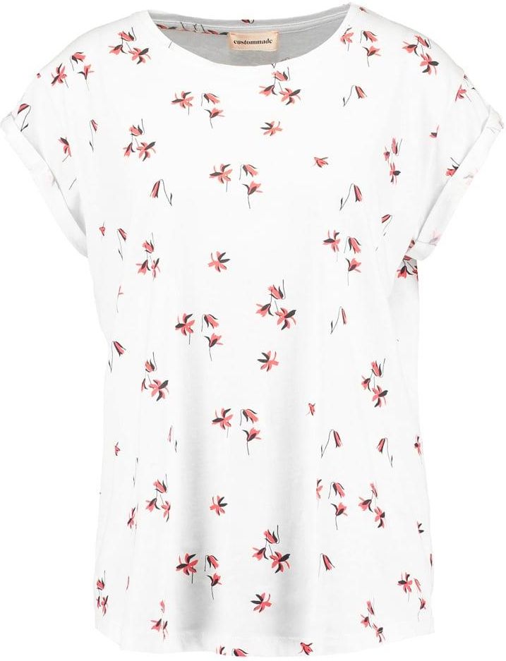 Custommade CONNIE FLOWER Tshirt z nadrukiem white - Ceny i opinie ...