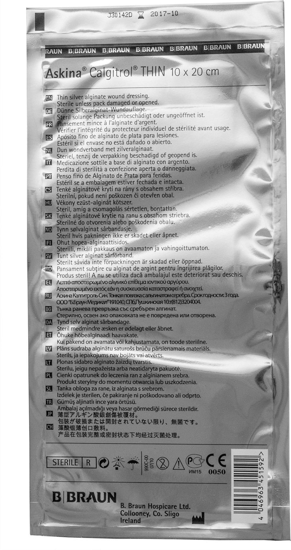 Askina Calgitrol Thin Opatrunek Specjalistyczny Na Bazie Alginianu ...