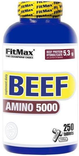 Fitmax Beef Amino 5000 250tabs - Produkt wieloskładnikowy - ceny i ...