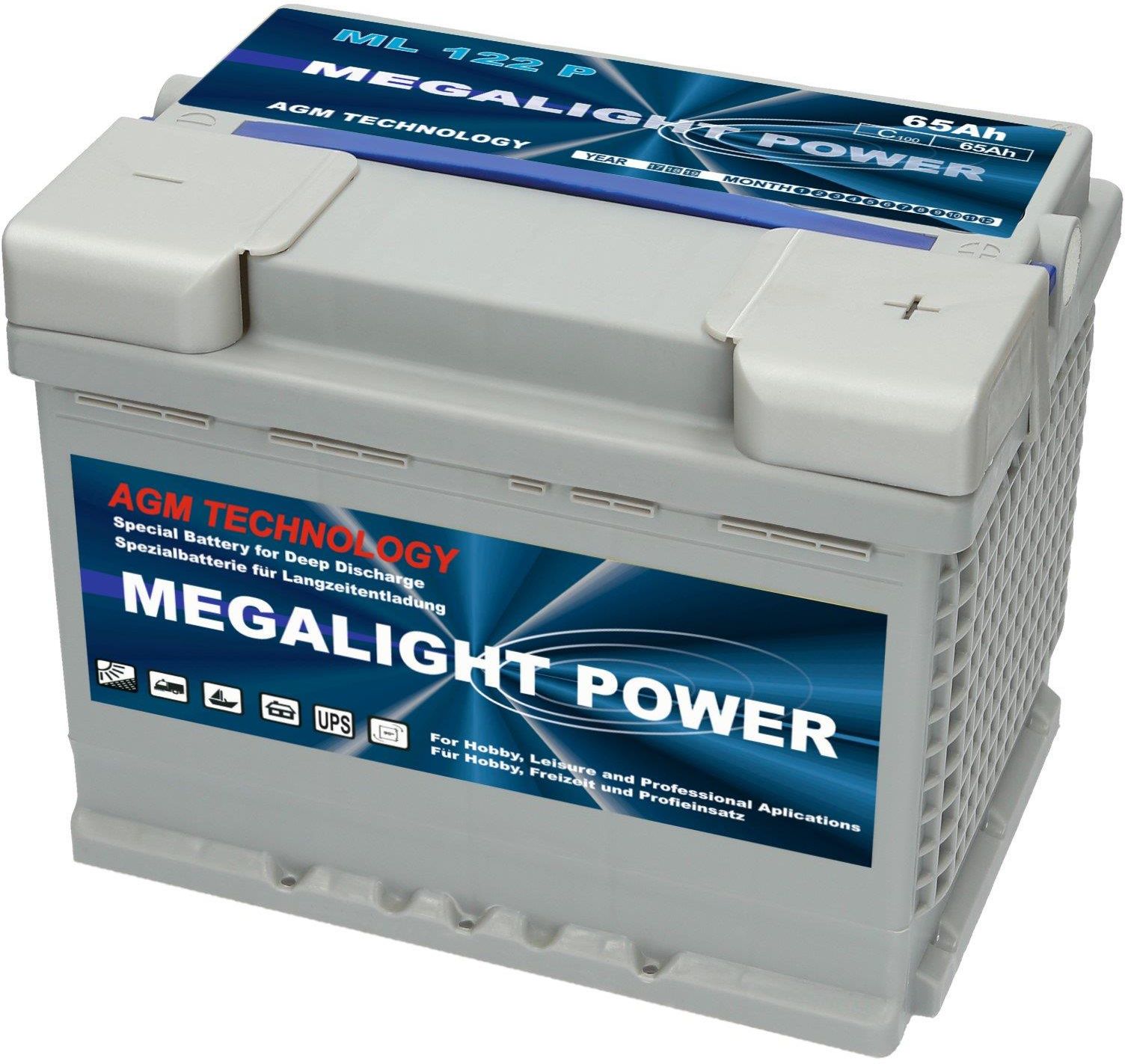 Akumulator Megalight Agm 65 Ah Ups, Solar - Ceny i opinie - Ceneo.pl