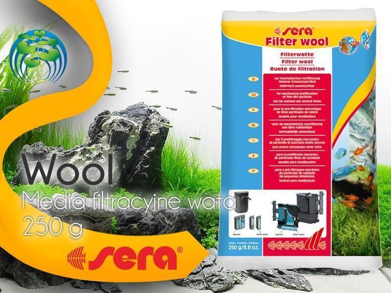 SERA FILTER WOOL wata filtracyjna 250gr - Ceny i opinie - Ceneo.pl