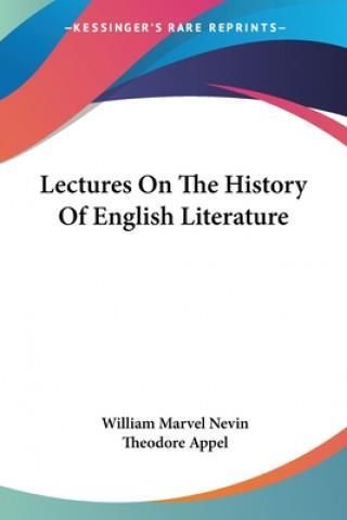 Lectures On The History Of English Liter - Literatura obcojęzyczna ...