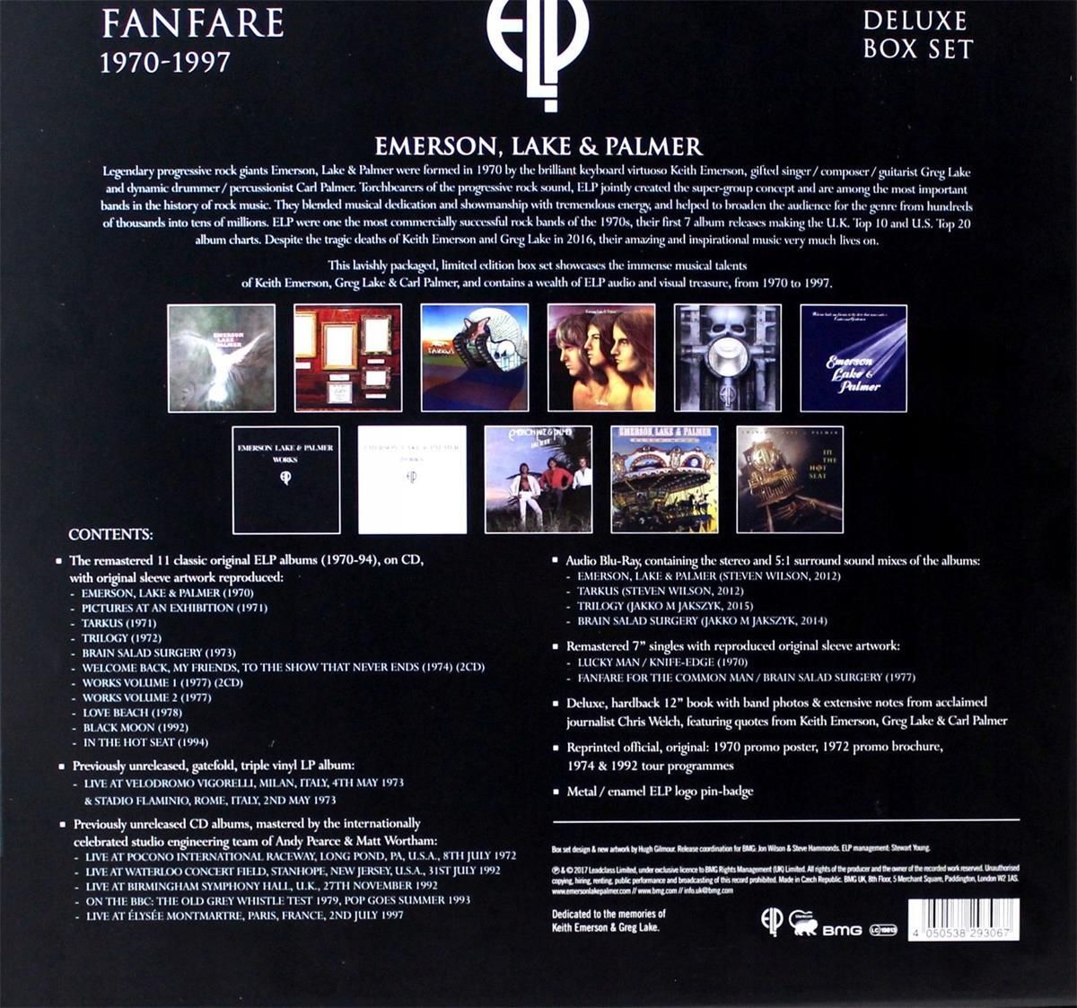 Płyta kompaktowa Emerson Lake, Palmer - FANFARE 1970-1997 (DELUXE BOX ...