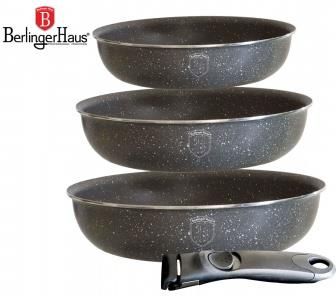 ZESTAW 3 PATELNI GRANITOWYCH 4 W 1 BERLINGER HAUS CLICK-IT [BH-1479] - Opinie i atrakcyjne ceny ...