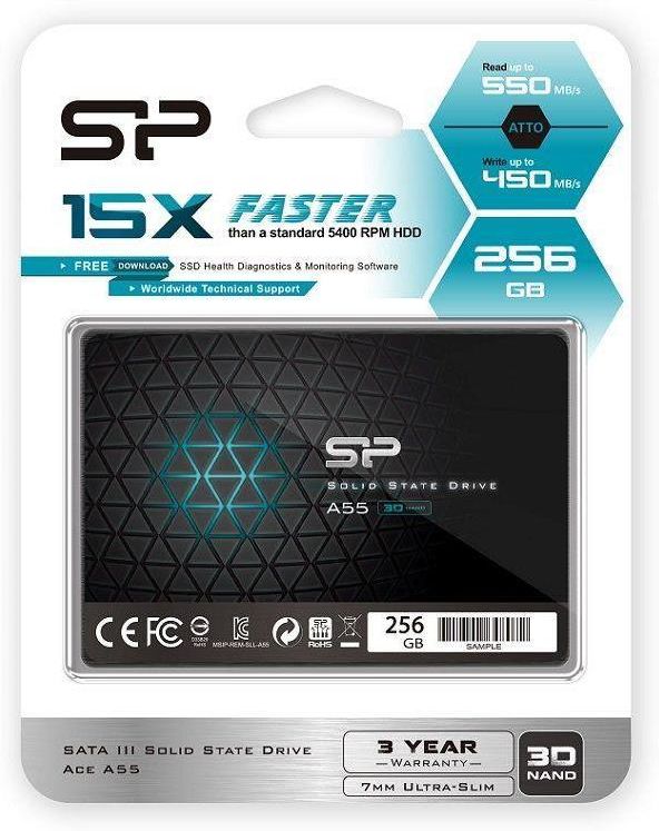 Dysk SSD Silicon Power SSD A55 256GB SATA3 (SP256GBSS3A55S25) - Opinie ...
