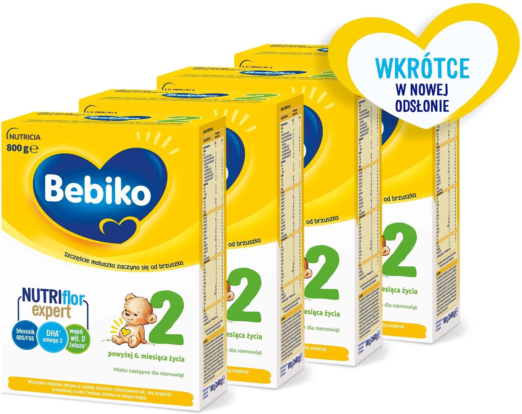 Bebiko 2R Nutriflor+ 4X800G - Ceny i opinie - Ceneo.pl