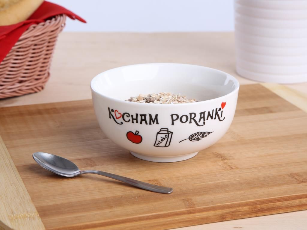 Altom Design Miseczka / Salaterka Porcelanowa Kocham Gotowanie 14 Cm ...