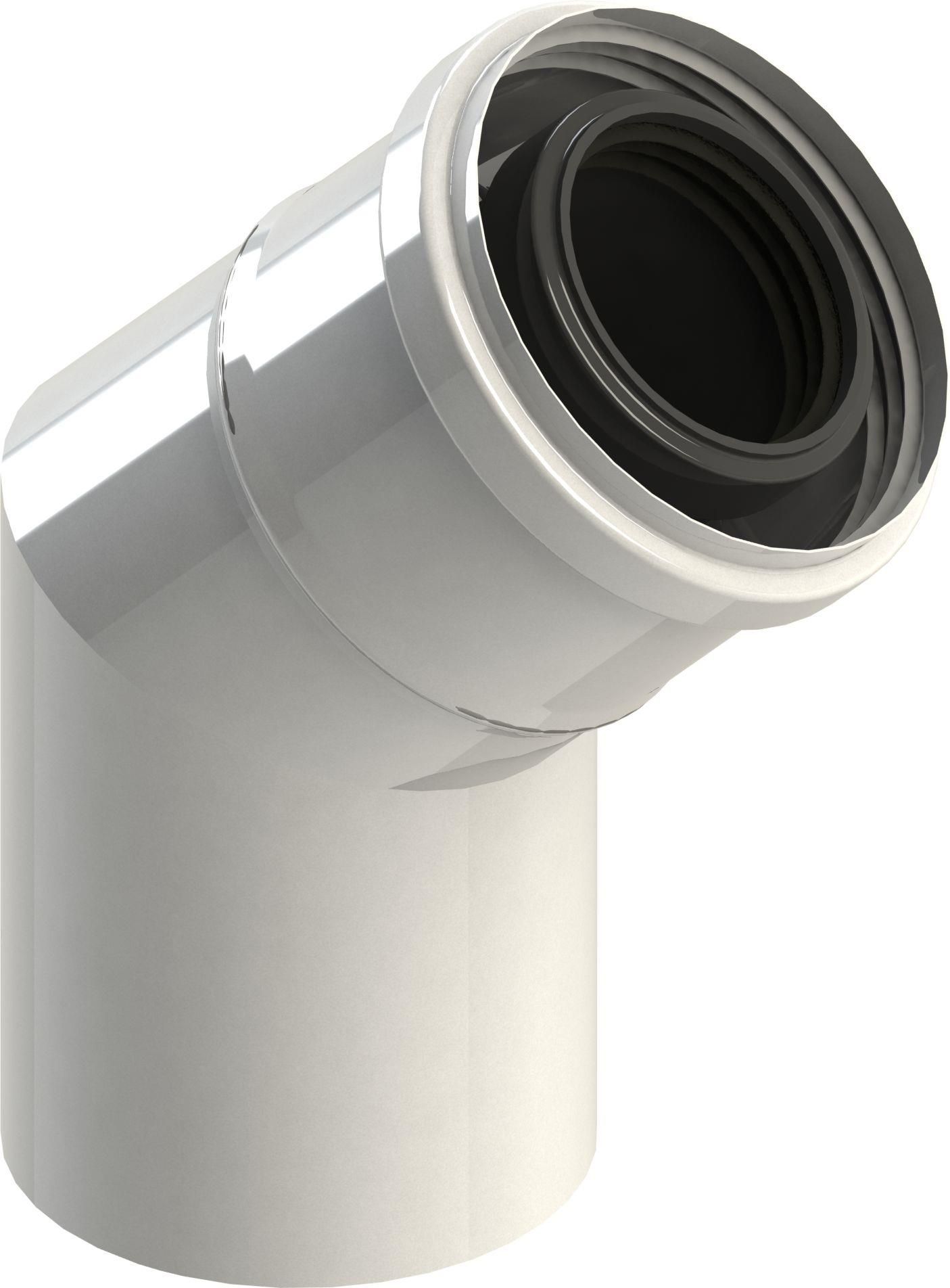 System kominkowy Concept Kolano Powietrzno-Spalinowe Pp 45 80 / 125Mm (F90618080/125) - Opinie i ...