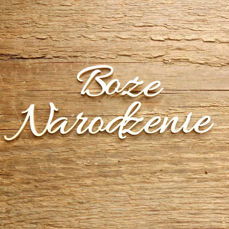 Tekturka napis BOŻE NARODZENIE - Ceny i opinie - Ceneo.pl