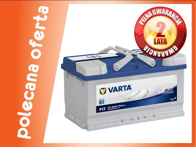 VARTA BLUE 80AH 740A F17 - Opinie i ceny na Ceneo.pl