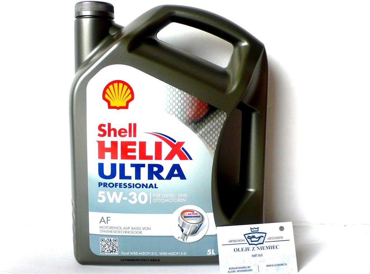 Olej silnikowy Shell Helix Ultra Professional AF 5W30 5L - Opinie i ...