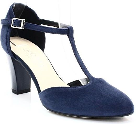 KOTYL 7063 GRANATOWE ZAMSZ - Buty damskie doskonałe do tańca, skóra ...