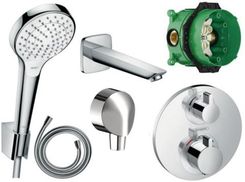 Zestaw prysznicowy Hansgrohe Ecostat Zestaw Termostat 15758000+01800180 ...