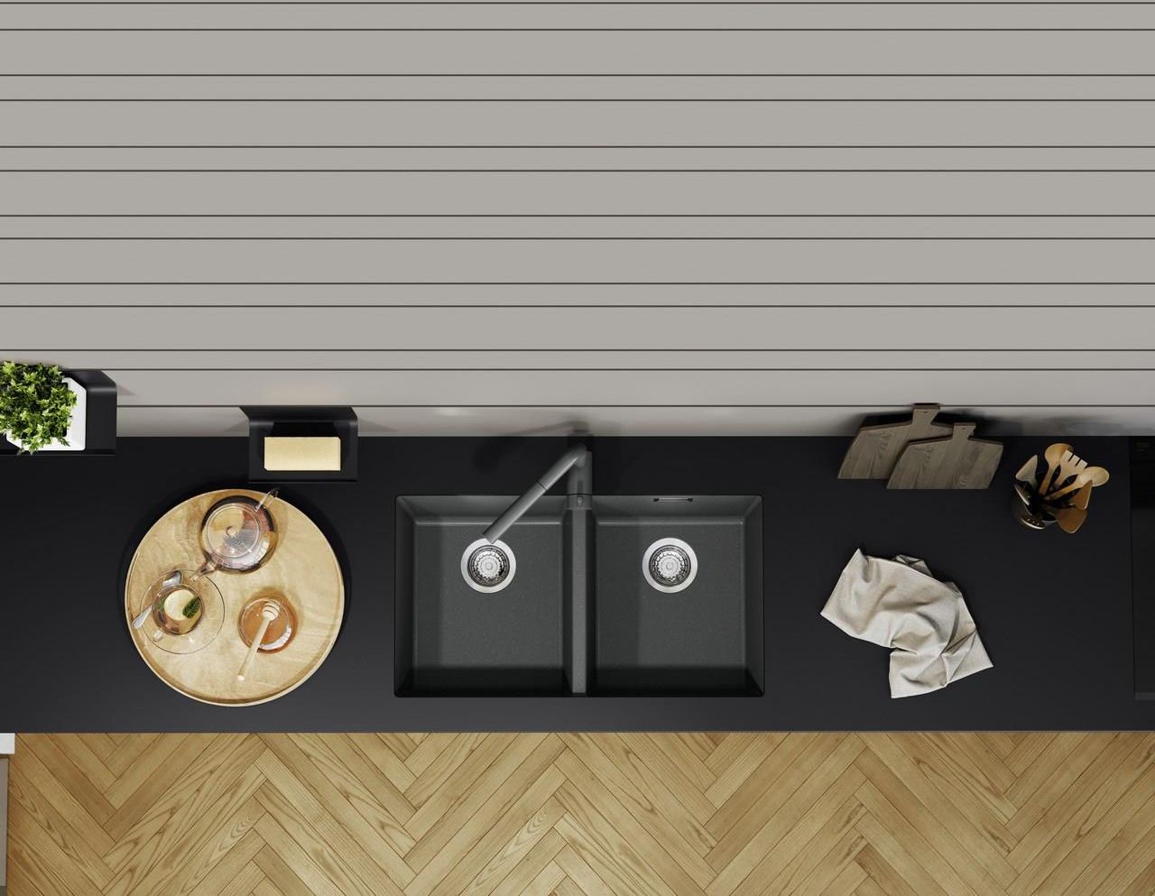 Zlewozmywak Blanco Subline 350/350-U Silgranit PuraDur Szarość Skały ...