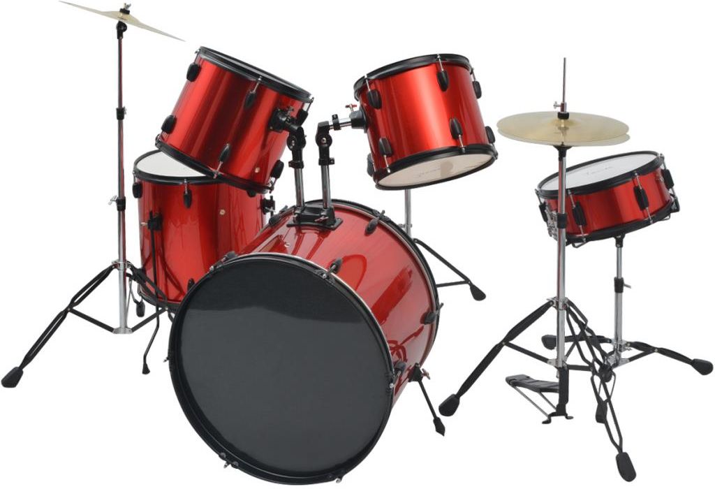VidaXL Kompletna perkusja w kolorze czerwonym - Ceny i opinie - Ceneo.pl