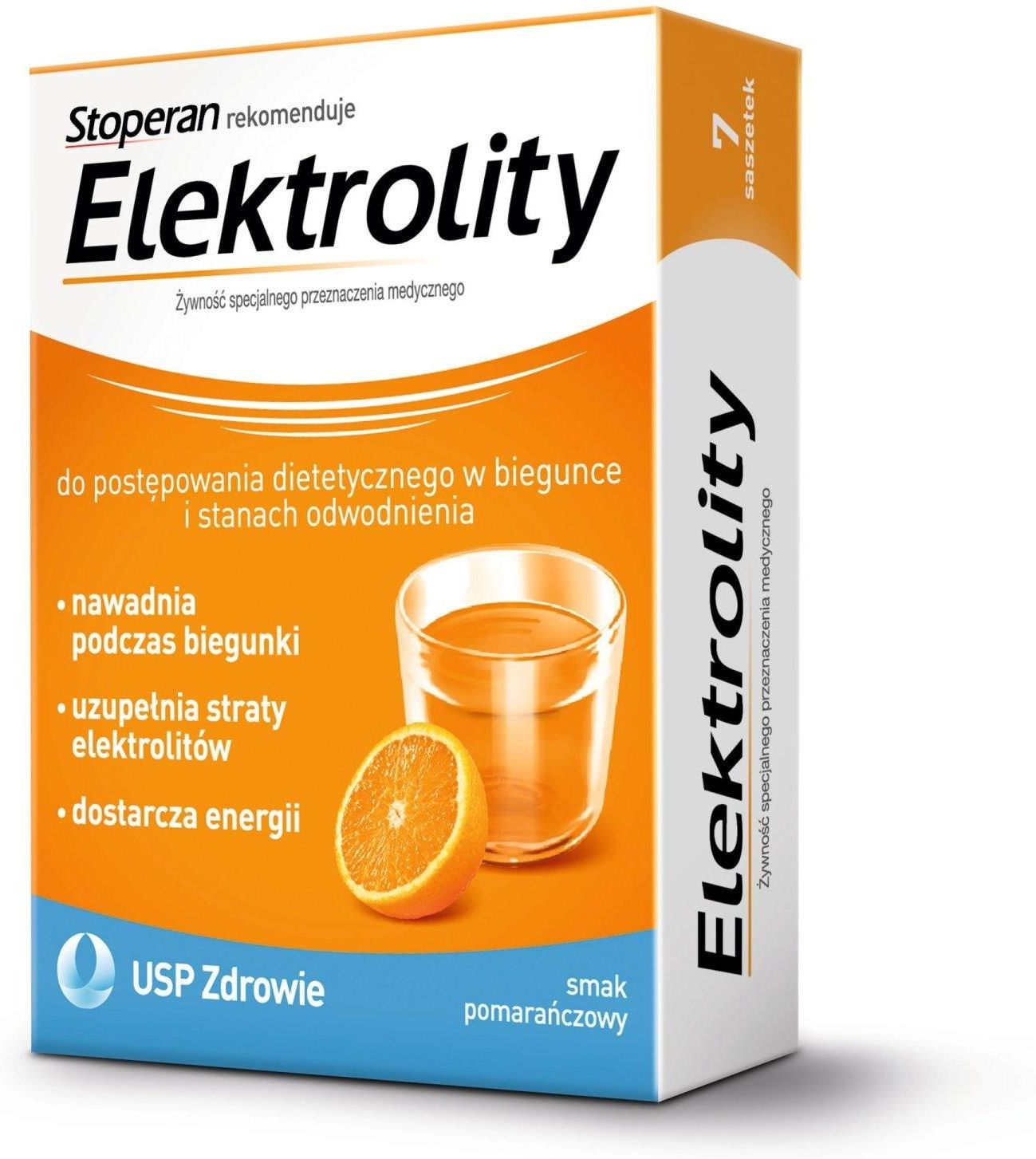 Elektrolity smak pomarańczowy 7 sasz. - Opinie i ceny na Ceneo.pl