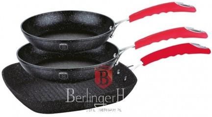 Berlinger Haus Zestaw Patelni 3 Częściowy Z Odpinanym Uchwytem Berlingerhaus Bh1176 (Bh1176 ...