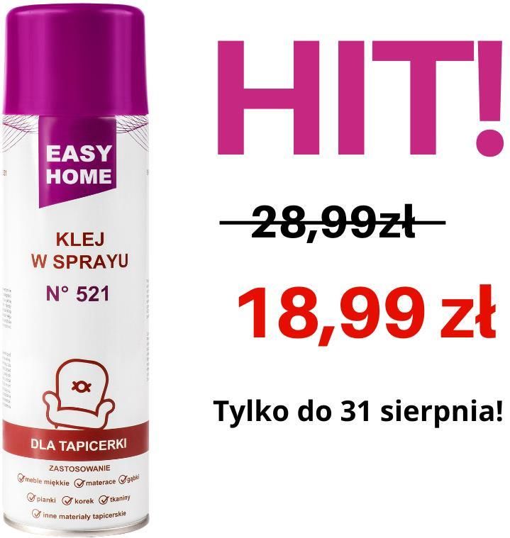 Klej Easy Home 521 Klej Do Tkanin I Tapicerki W Sprayu 500Ml - Opinie i ...