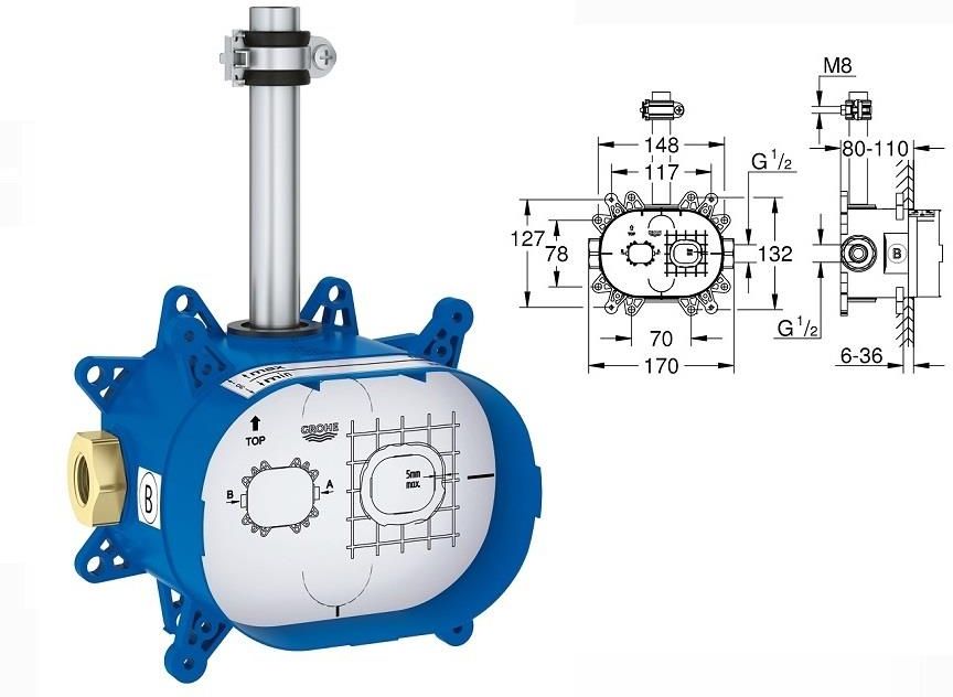 Grohe Element Podtynkowy Rainshower 360 (26264001) - Opinie i ceny na ...