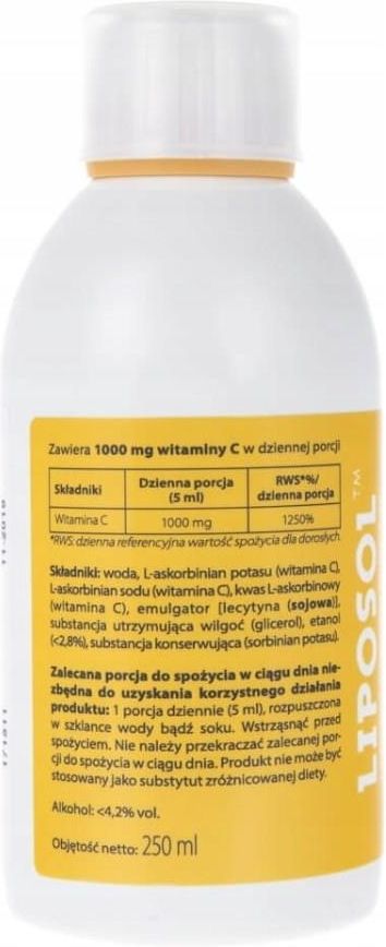 Liposol Liposomalna Witamina C 1000 250ml - Opinie i ceny na Ceneo.pl
