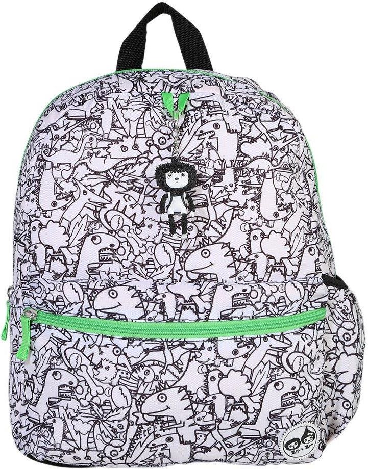 Zip And Zoe Junior Backpack Plecak Dino Black/White (Bm1606) - Szkolny ...
