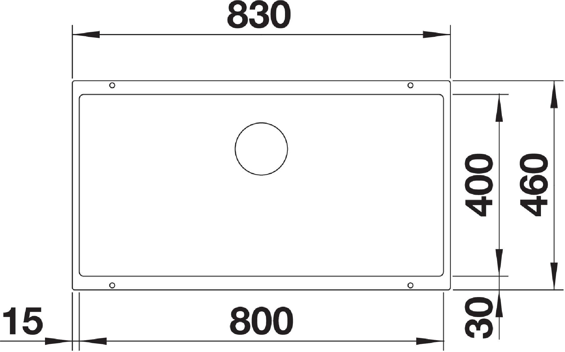 Zlewozmywak Blanco Subline 800-U Silgranit Puradur Szarość Skały Z ...