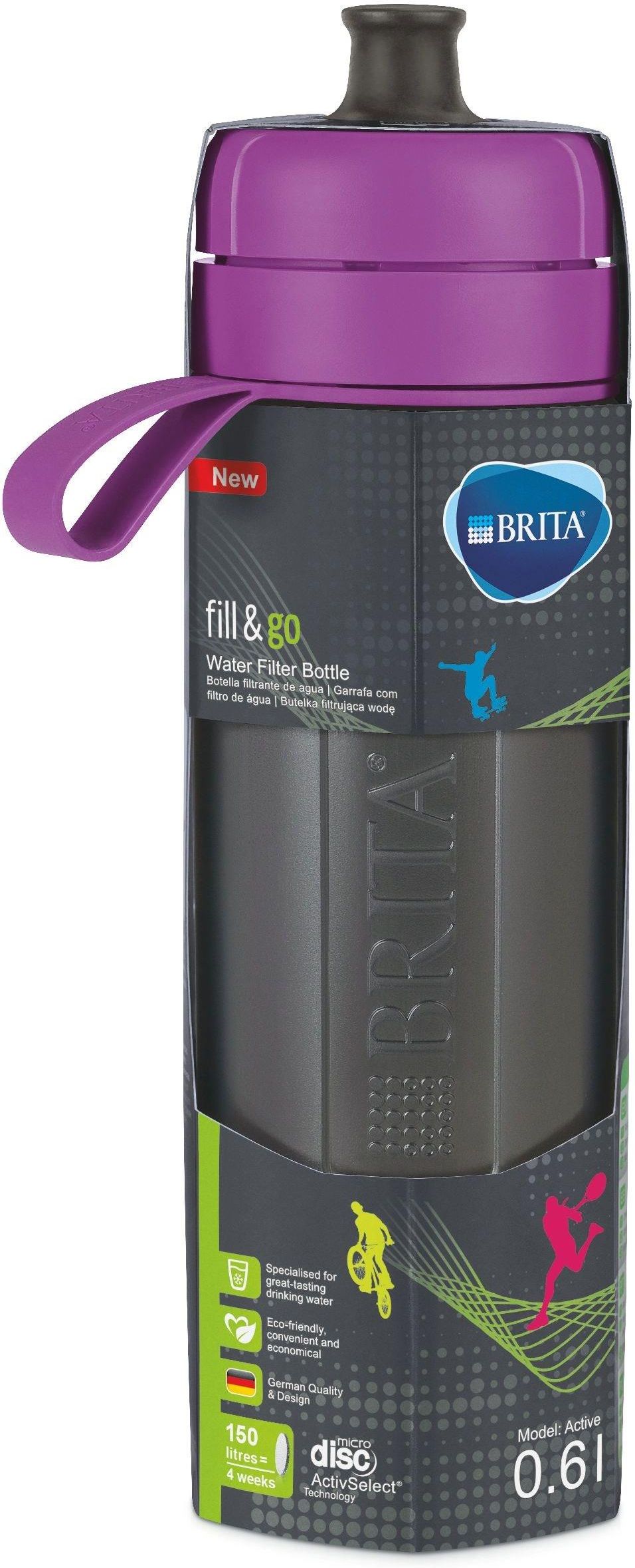 BRITA butelka Active z filtrem fioletowa - Opinie i ceny na Ceneo.pl