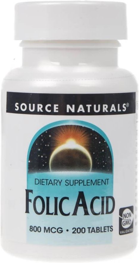 Source Naturals Folic Acid kwas foliowy 800mcg 200tabl. - Opinie i ceny ...
