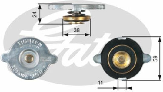 GATES Korek chłodnicy RC107 - Opinie i ceny na Ceneo.pl