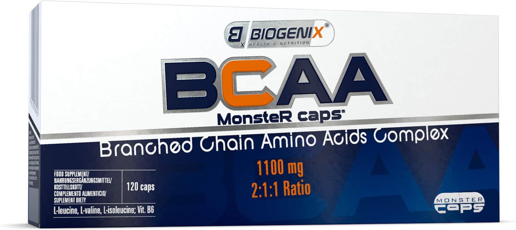 Biogenix Bcaa Monster Caps 120Caps - BCAA - ceny i opinie - Ceneo.pl
