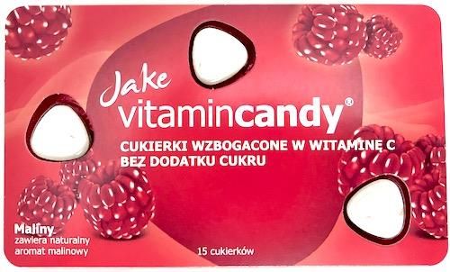JAKE Vitamin Candy cukierki malinowe 15szt. - Ceny i opinie - Ceneo.pl
