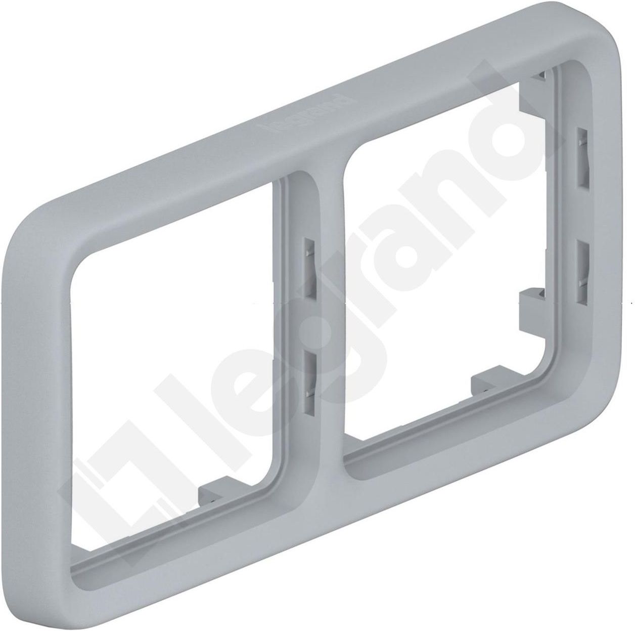 Legrand Plexo55 Uchwyt Podwójny Poziomy Do Instalacji Podtynkowej Szary ...