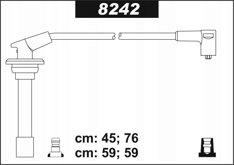 SENTECH PATRZ)T847B-TES/ WIĄZKA PRZEWODÓW WN SENTECH 8242 71071 HONDA ...