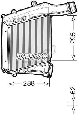 DENSO Chłodnica powietrza doładowującego - intercooler DIT28019 ...