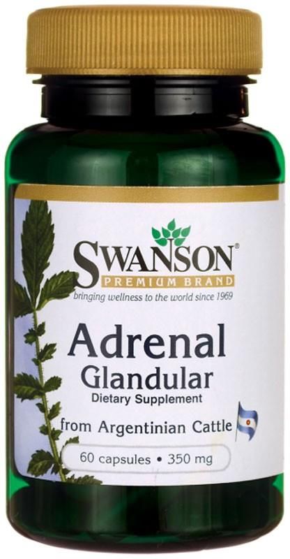 SWANSON Adrenal Glandular 350mg 60kaps. - Opinie i ceny na Ceneo.pl