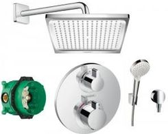 Zestaw prysznicowy Hansgrohe Ecostat S Bateria 24 Cm (26726000+27446000 ...