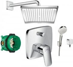 Zestaw prysznicowy Hansgrohe Logis 24Cm (26726000+27446000+26691400 ...