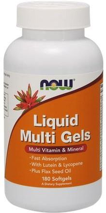 Now Foods Liquid Multi Gels 180 kaps - Opinie i ceny na Ceneo.pl