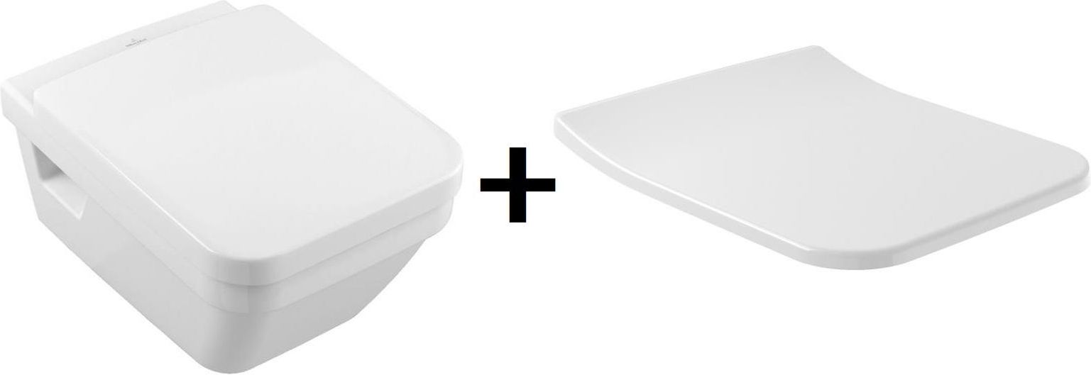 Miska WC Villeroy & Boch 53X37 D Weiss Alpin 5685R001+9M81S101 - Opinie ...