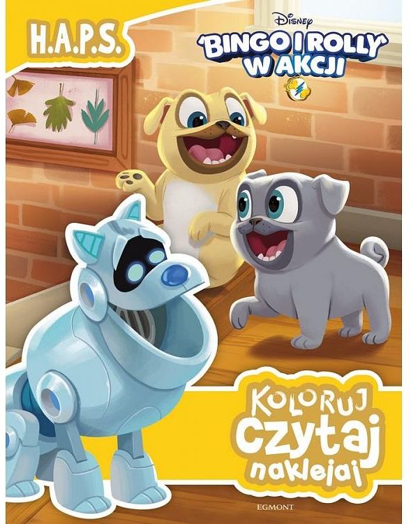 Bingo i Rolly w akcji. Koloruj, czytaj, naklejaj - Ceny i opinie - Ceneo.pl