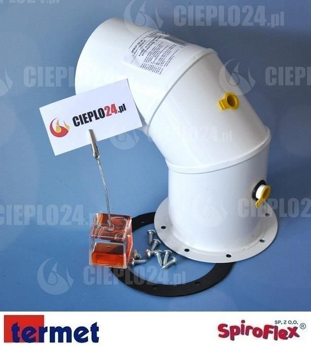 System kominkowy Spiroflex Adapter Buderus Biały 80/125 Kolano 90° Sx-Td80/125Ajkcmb - Opinie i ...