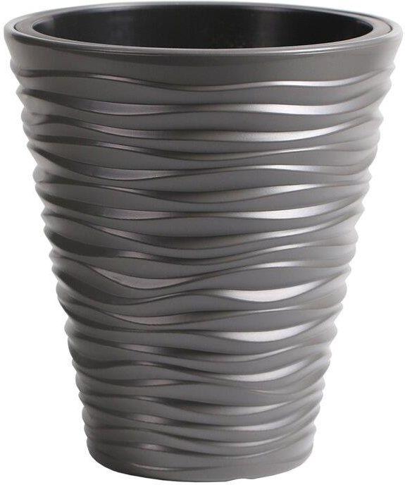 Prosperplast Doniczka Sand Fi 295 mm Szary Kamień + Wkład Dbsa300 ...