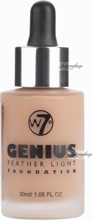 W7 GENIUS FEATHER LIGHT FOUNDATION Podkład NATURAL TAN - Opinie i ceny ...