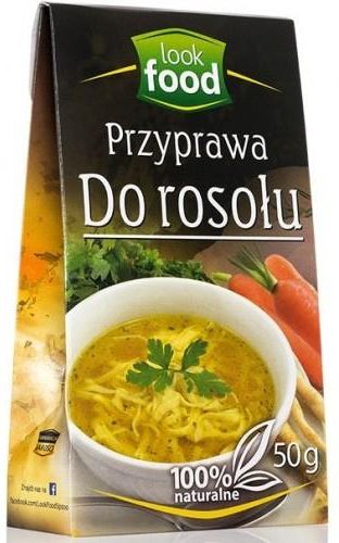 LOOK FOOD PRZYPRAWA DO ROSOŁU 100% NATURALNE 50g - Ceny i opinie - Ceneo.pl