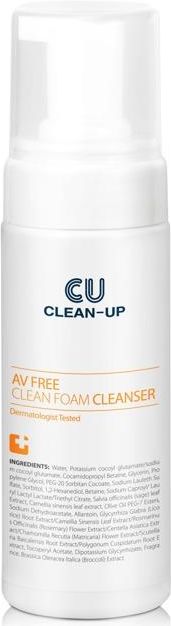 CU Clean-Up AV Free Clean Foam Cleanser Pianka do mycia twarzy 200ml ...