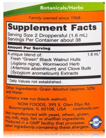 Now Foods Black Walnut Czarny Orzech 60 Ml - Opinie i ceny na Ceneo.pl